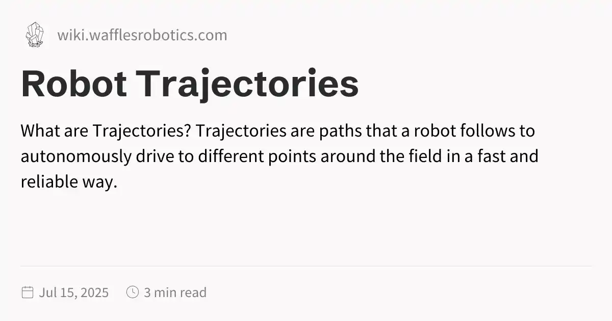 Robot Trajectories