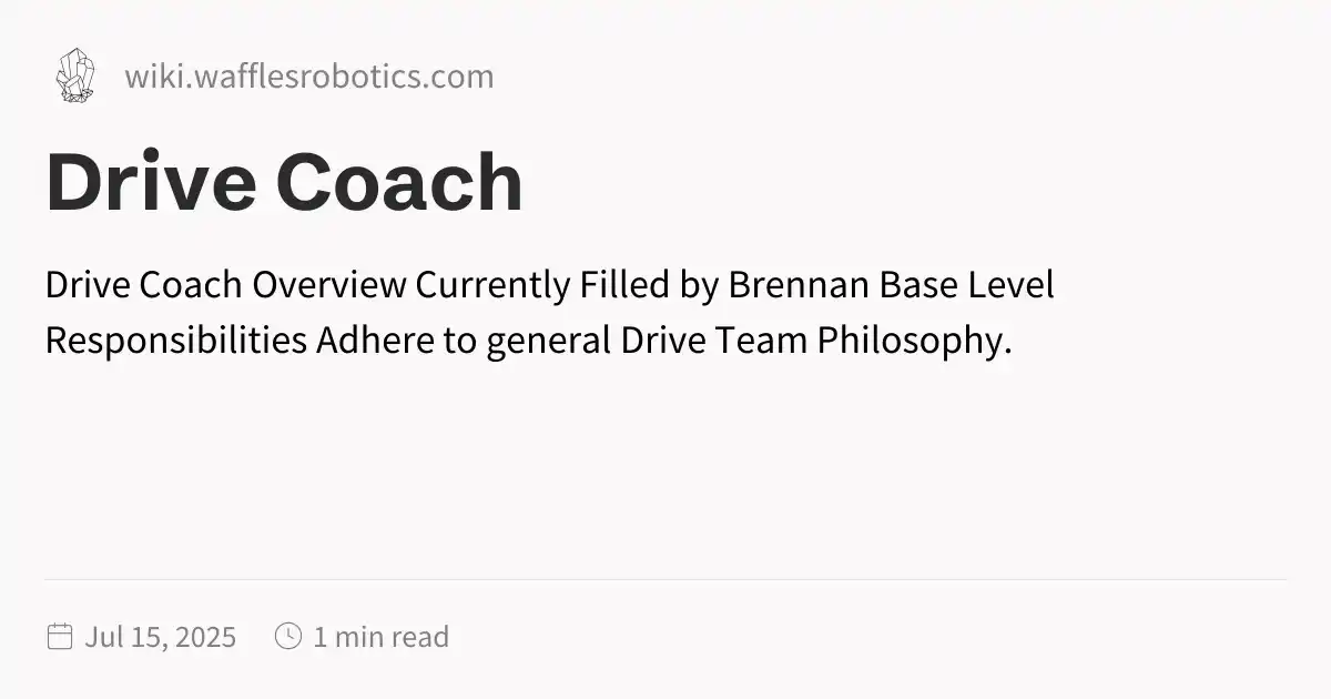 Drive Coach
